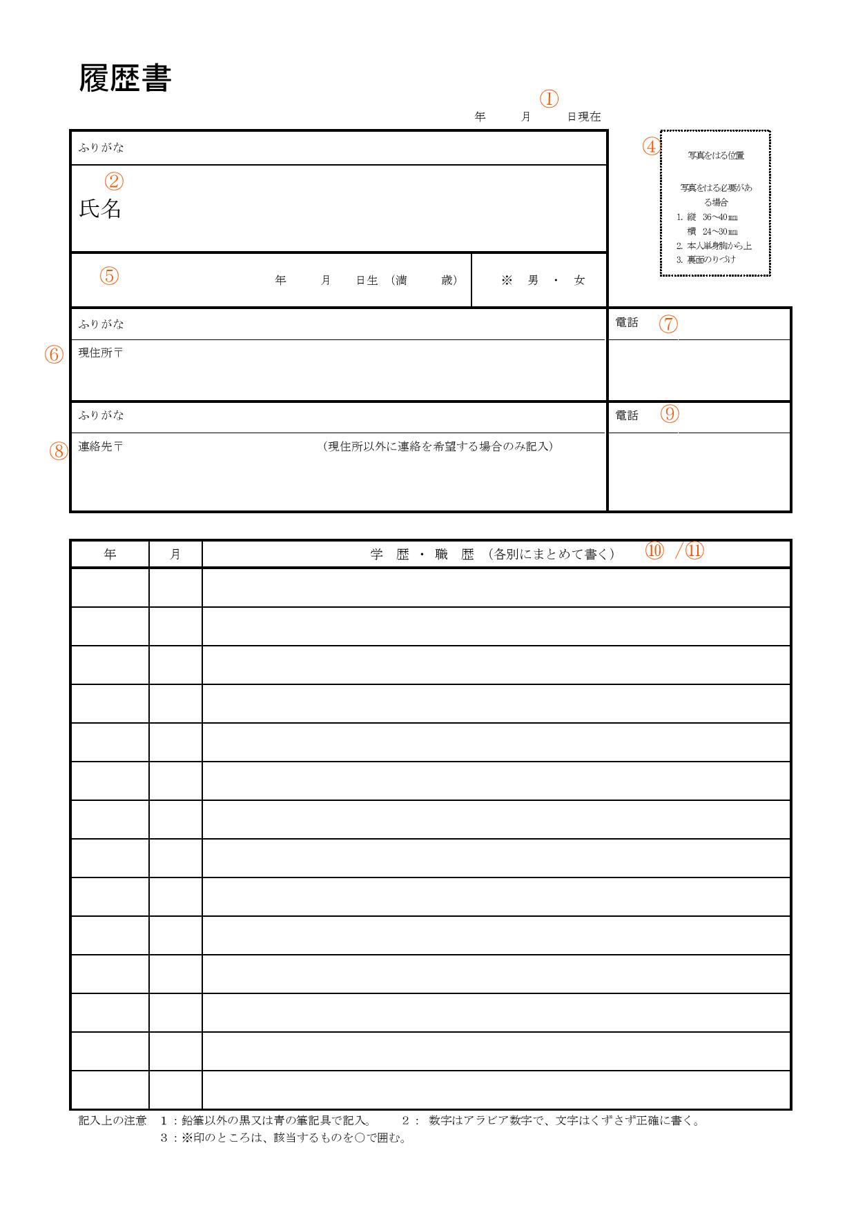 Japanese Resume Template Pdf Download PDF Template